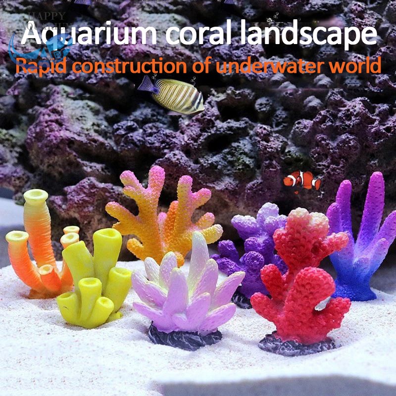 Artificial Coral Stone Mini Coral Crafts Aquarium Home Decoration Fish ...