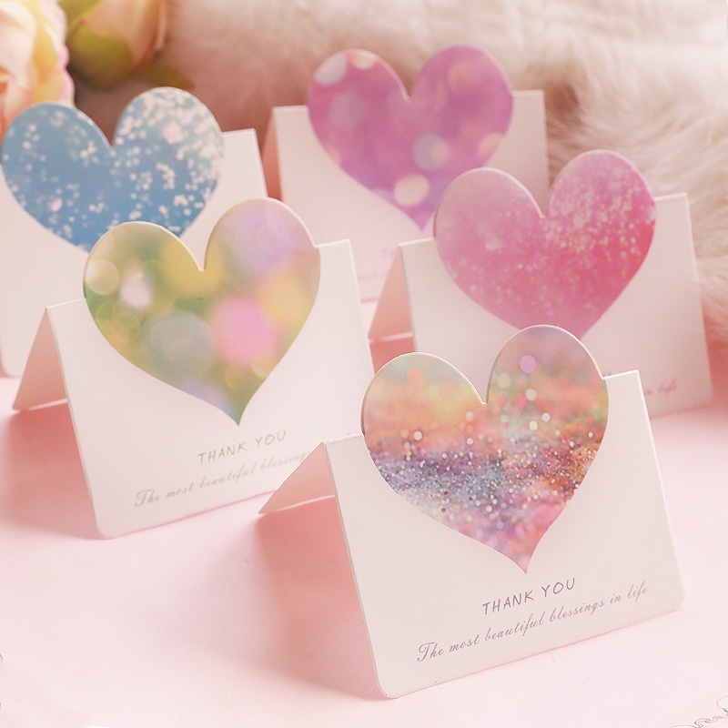 Festival Creative LOVE Heart Shape Greeting Card Valentines Day Gift ...