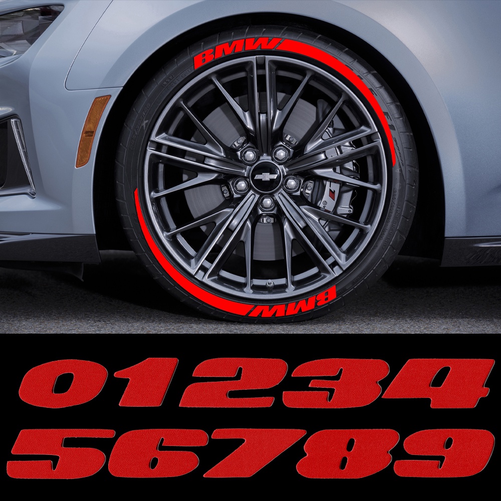 Universal Car Motorycycle 3D Tire Wheel Sticker Styling DIY Decoration ...