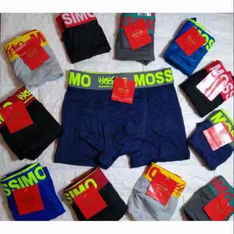 M&C #12-6 PCS BOXER BRIEF OUTSIDE GARTER MENS GOOD QUALITY COD | Shopee ...