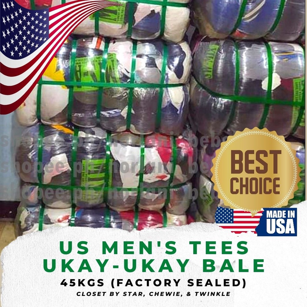 ULTIMA US Bale Men's Tshirt Ukay-ukay MTSA Bale 45kgs (Factory Sealed ...