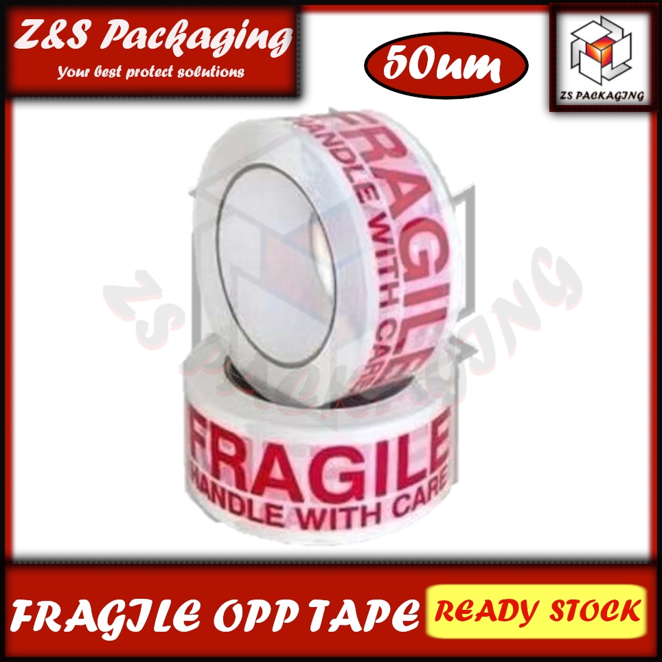 Fragile OPP Tape 48mm x 40y x 50mic/tape/fragile/PackagingTape ...