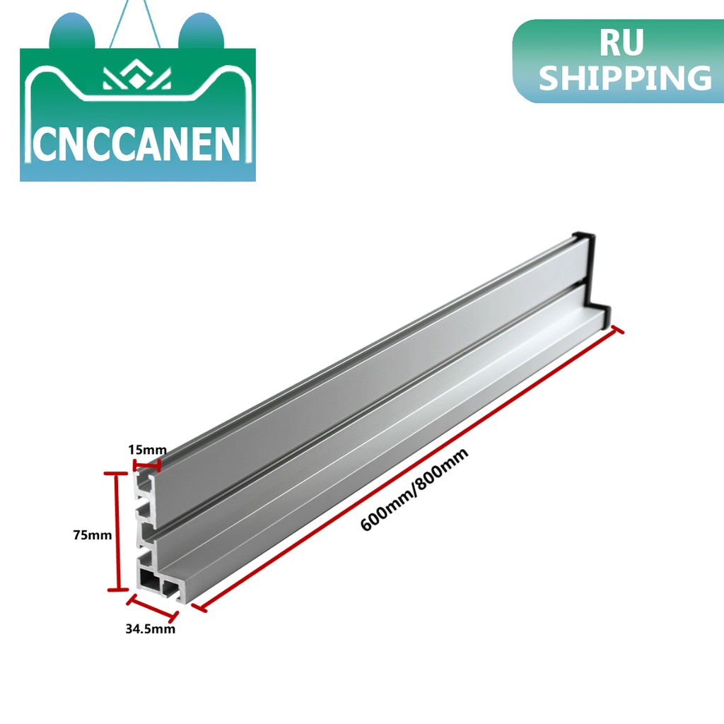600mm 800mm 75 Type T Track T Slot Miter Track Stop Woodworking T ...