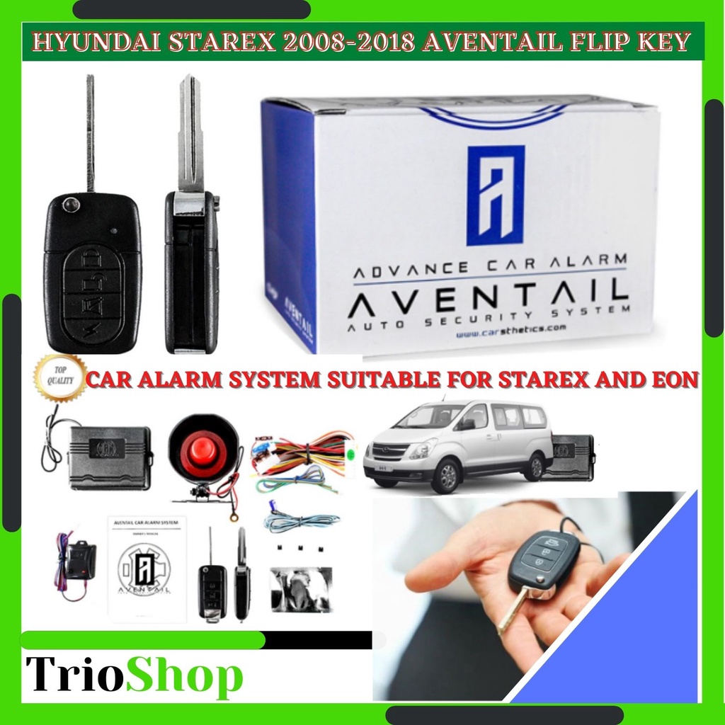 Hyundai Starex 2008-2018 Aventail Flip Key Edition Car Alarm System ...