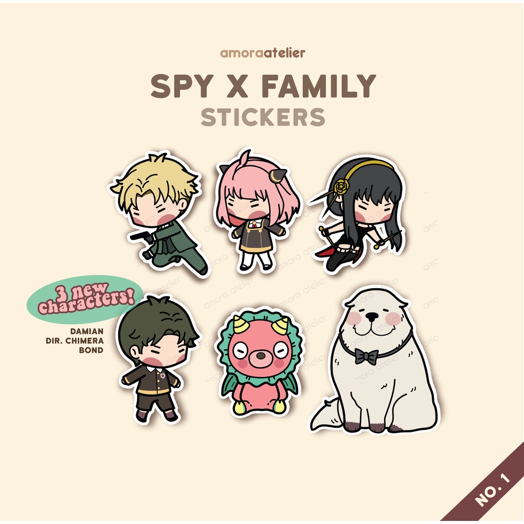 Sticker Pack | Spy x Family Laptop Stickers No. 1 | Fan Art by Amora ...