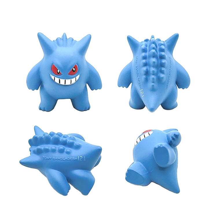 2" Action Figure TOMY Toys Pokemon Blue Gengar kid Gift | Shopee ...