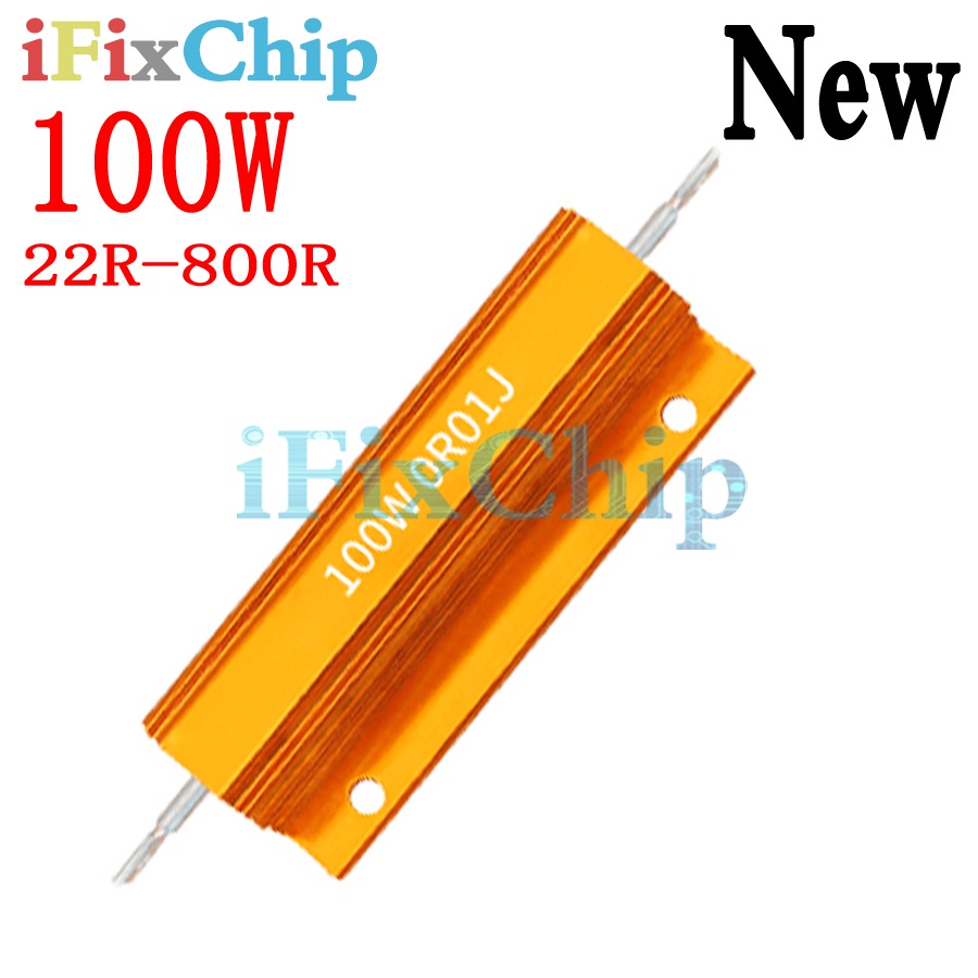 100W Aluminum Power Metal Shell Case Wirewound Resistor 22R-800R 30R 50R 100R 200R ohm ...