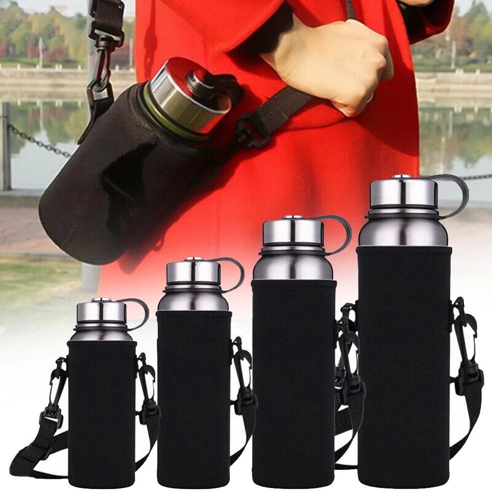 Portable Heat Insulated Thermos Cup Holder Cylindrical Sleeve With ...