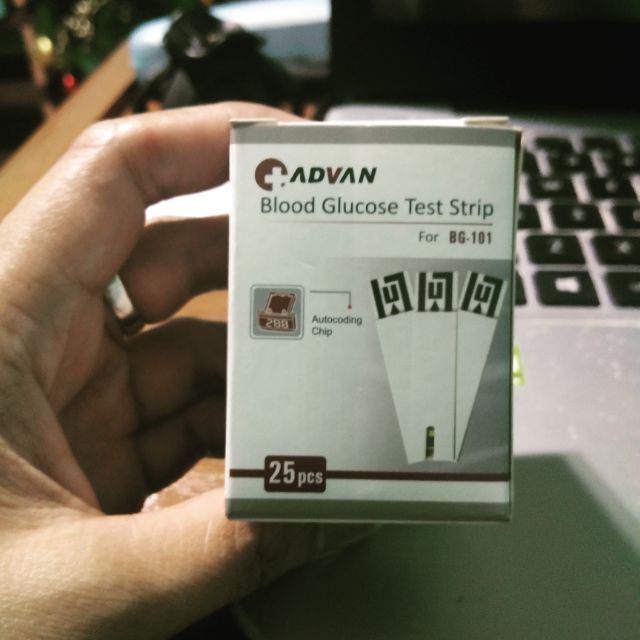 ADVAN Blood Glucose Test Strip (25pcs) | Shopee Philippines