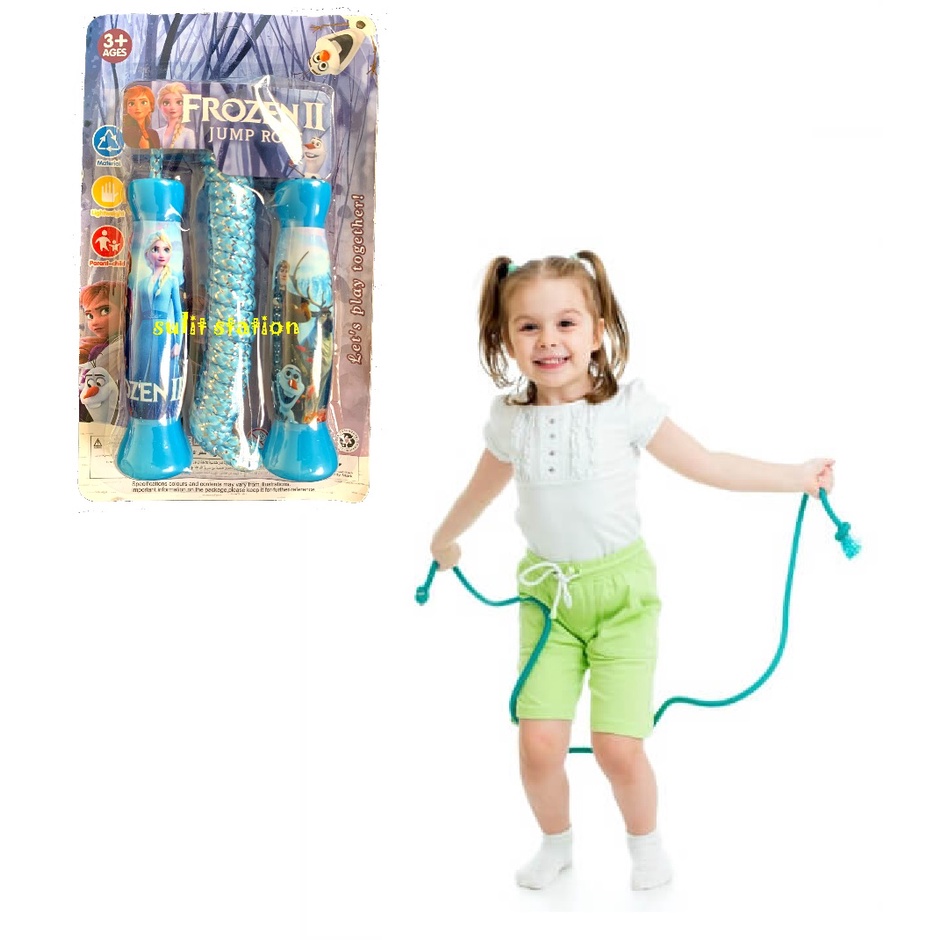 FROZEN ELSA ANNA SPORTY JUMPING ROPE FUN SPORTS PLAY TOYS | Shopee ...