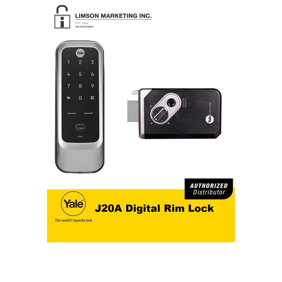 Yale J20A Digital Rim Lock | Shopee Philippines
