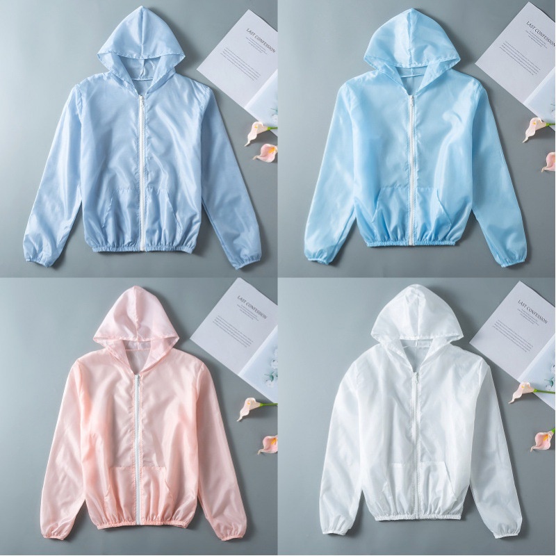 Sun Protection Jacket Women Summer Thin Breathable Transparent ...