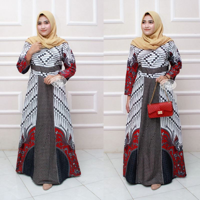 Maxi Jumbo Batik Combination Keraton Jogja Fit XXL Ld 120 - Jumbo Robe ...