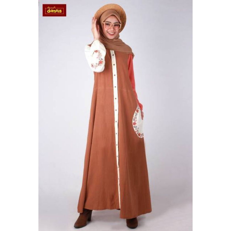 Dannis Adult Gamis A200602 Chocolate Cream | Shopee Philippines