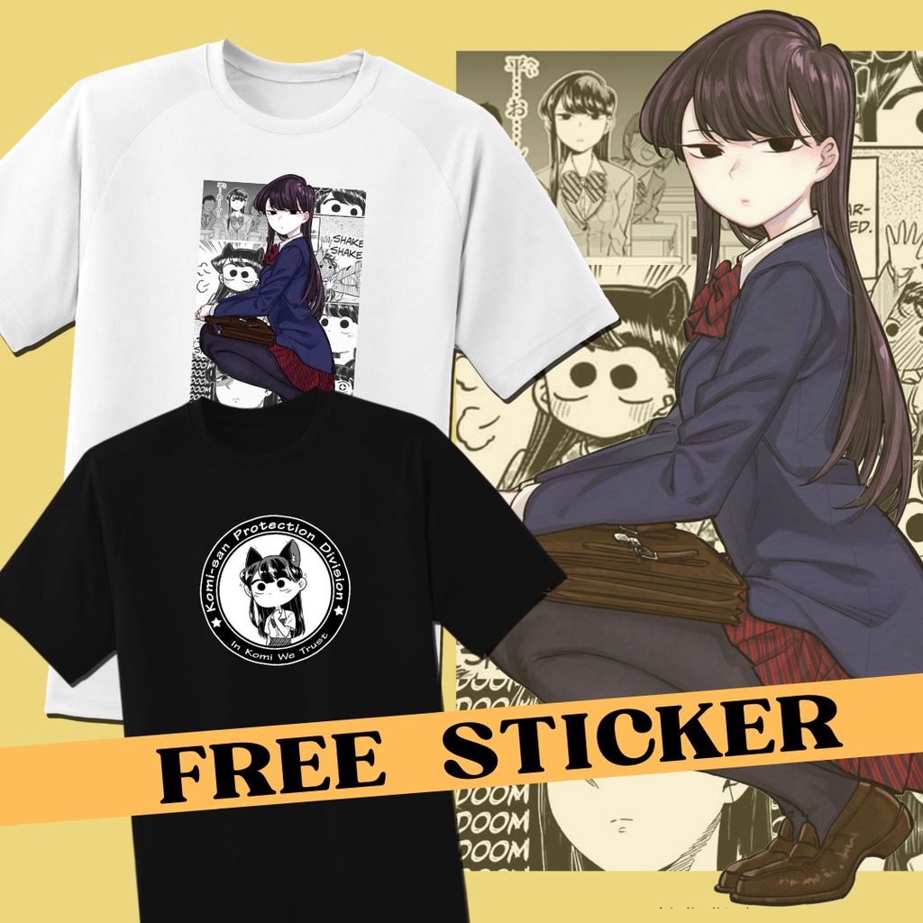 Komi Can't Communicate Anime Tshirt (Highquality Cotton and Print ...