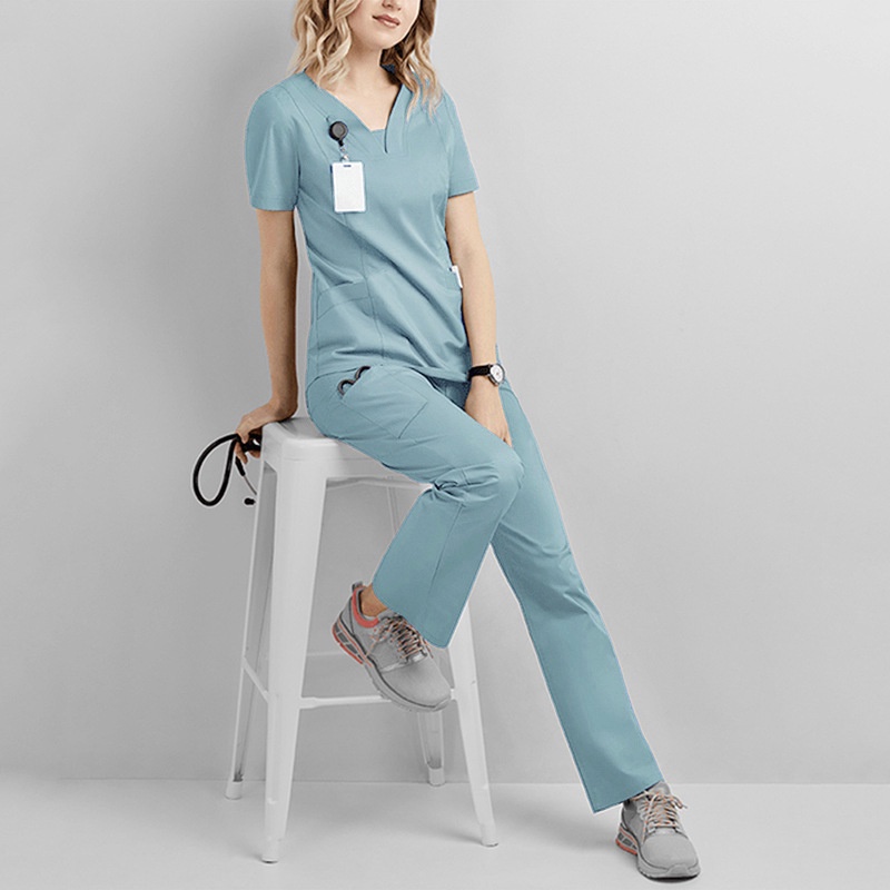 Uniform Suit Women Workwear Beauty Salon Work Clothes Nursing Scrub ...