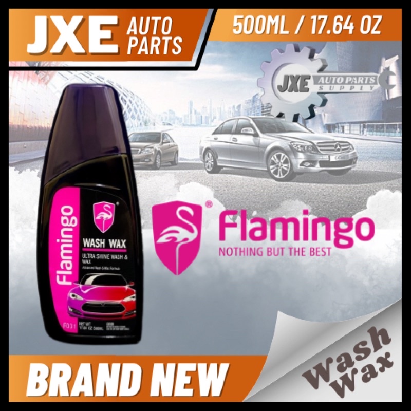 FLAMINGO Wash Wax Ultra Shine Wash & Wax 500ml / 17.64 oz (F031 ...
