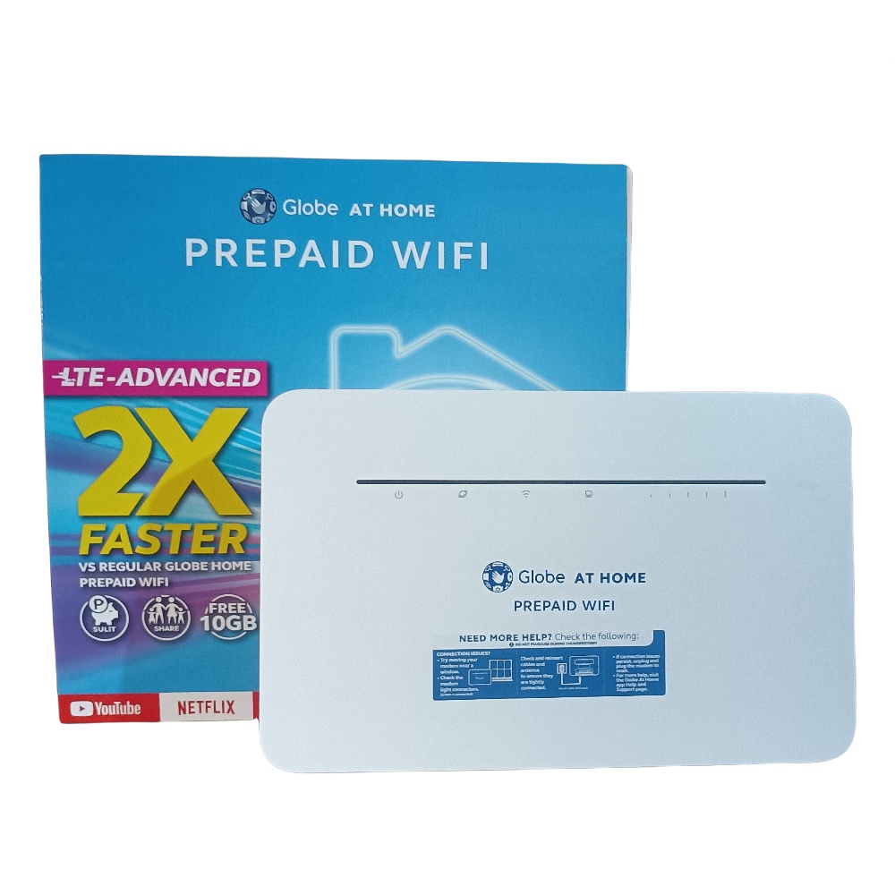 Globe at Home LTE-Advanced Prepaid WiFi CAT 7 w/ FREE! 50GB data | Shopee Philippines