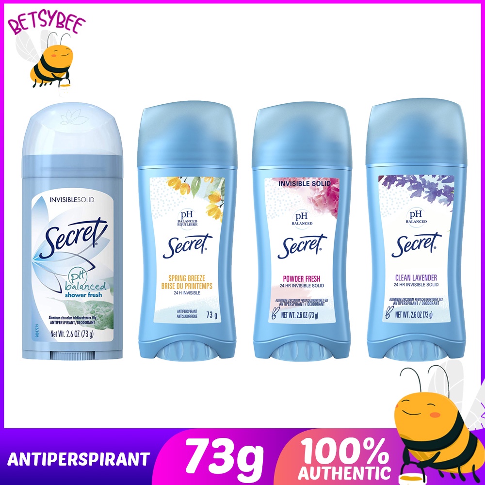Secret Antiperspirant 2.6 oz 73g Deodorant Invisible Solid | Shopee ...