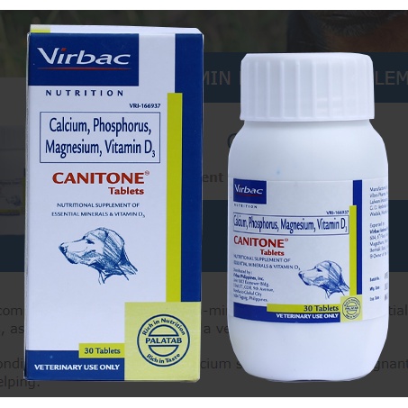 Virbac Canitone 30 Tabs (Calcium, Phosphorus, Magnesium, Vit D ...