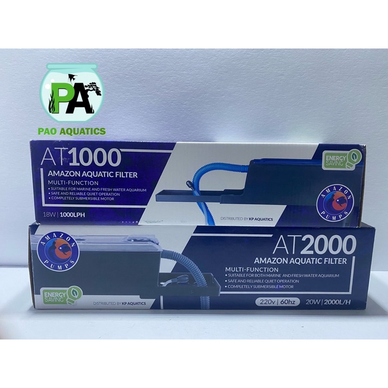 Amazon Aquatic Filter AT1000 18w/1000L/H AT2000 20w/2000L/H Overhead ...