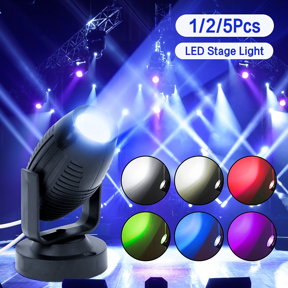 Rotating disco spot party lights remote control strobe light rgb led ...