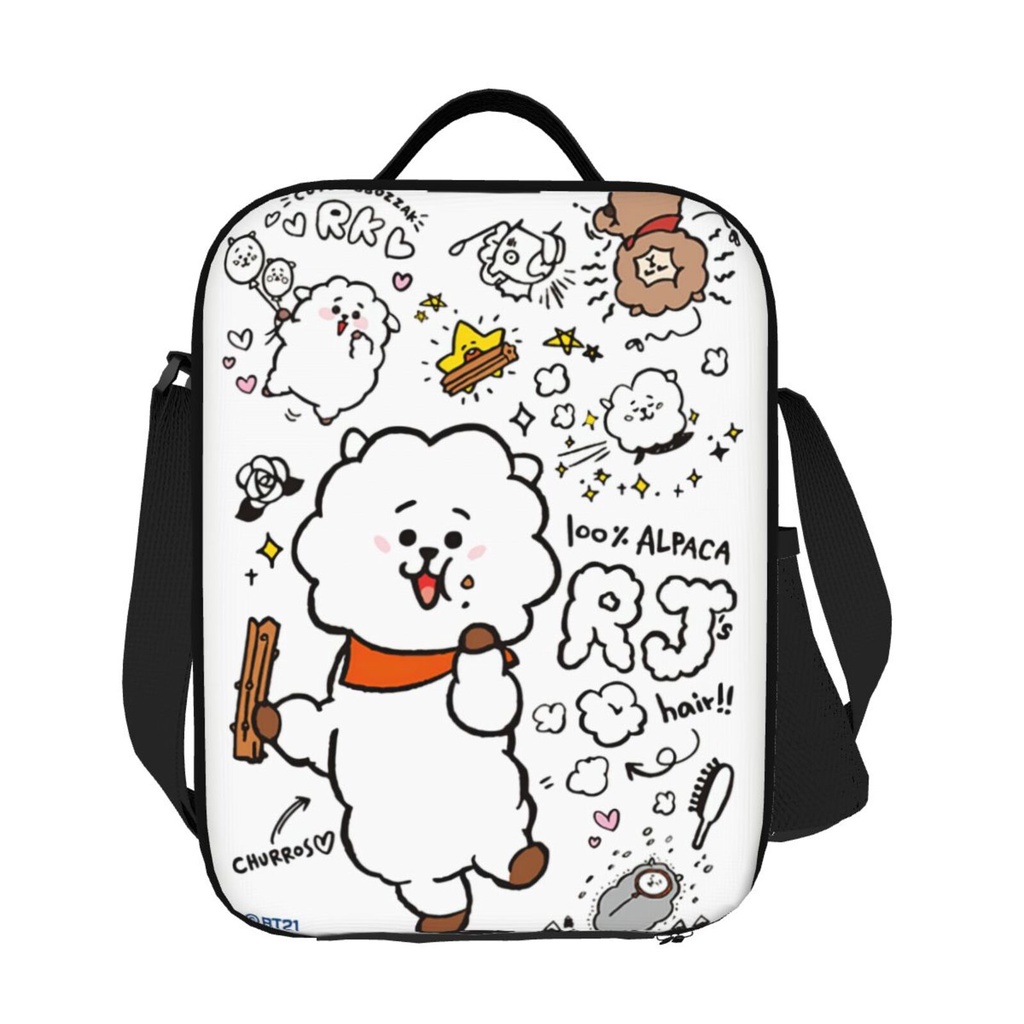 【In Stock】 BTS BT21 Insulated Lunch Bag Refrigerated Insulated Lunch ...