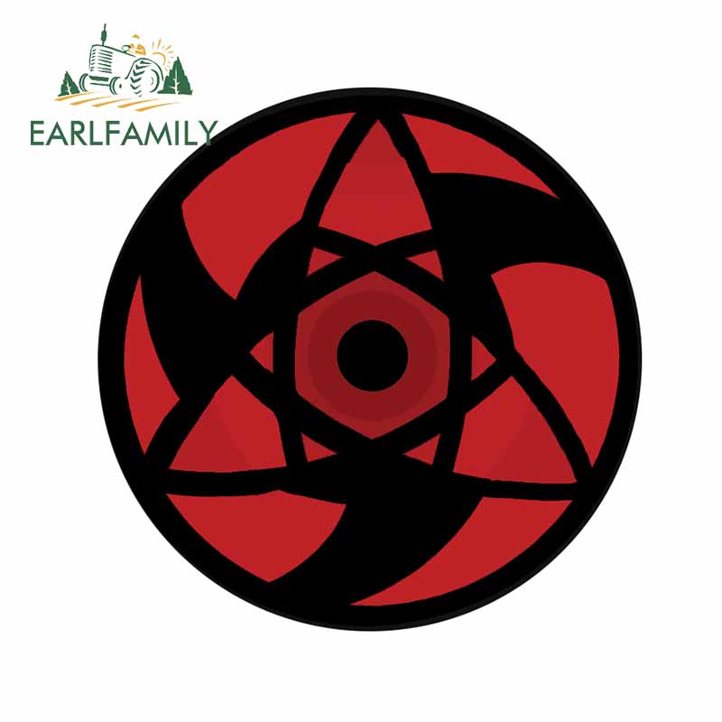 EARLFAMILY 13cm x 13cm Decals Naruto Sasuke Mangekyou Sharingan Car ...