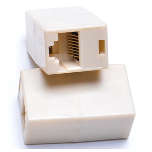 RJ45 Female Lan Ethernet Network Cable Extension Adapter Connector ...