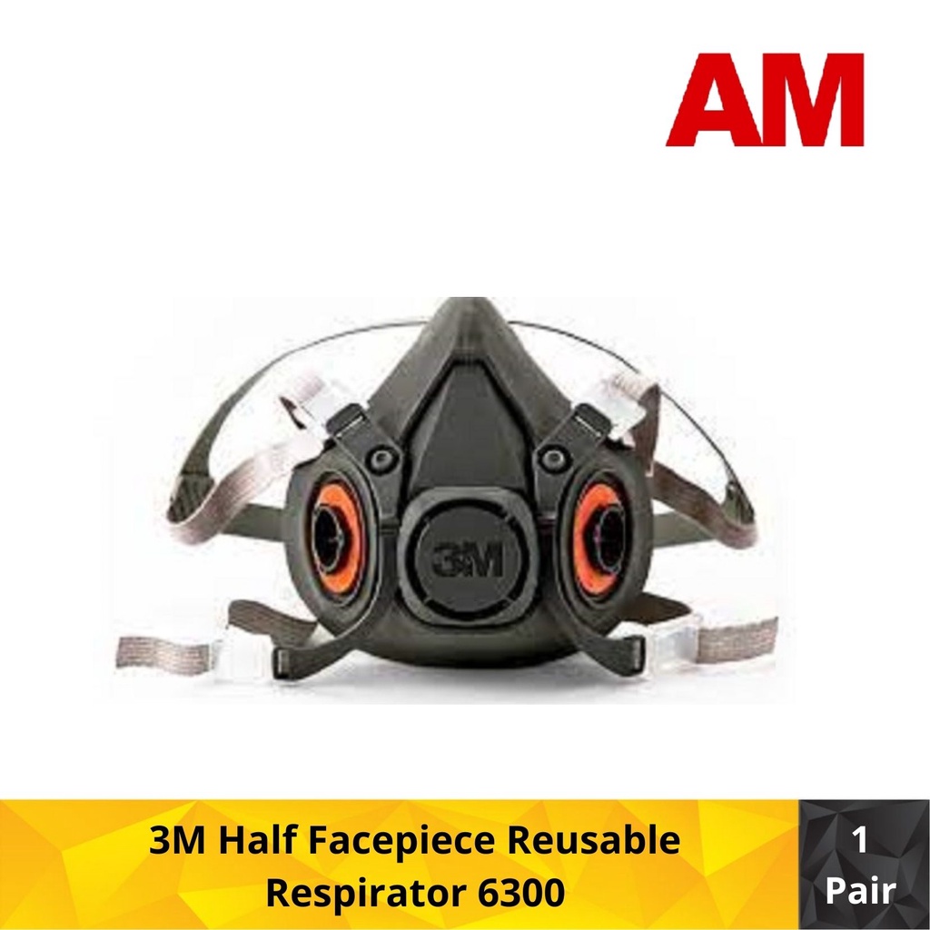 3M Half Facepiece Reusable Respirator 6300 CE | Shopee Philippines
