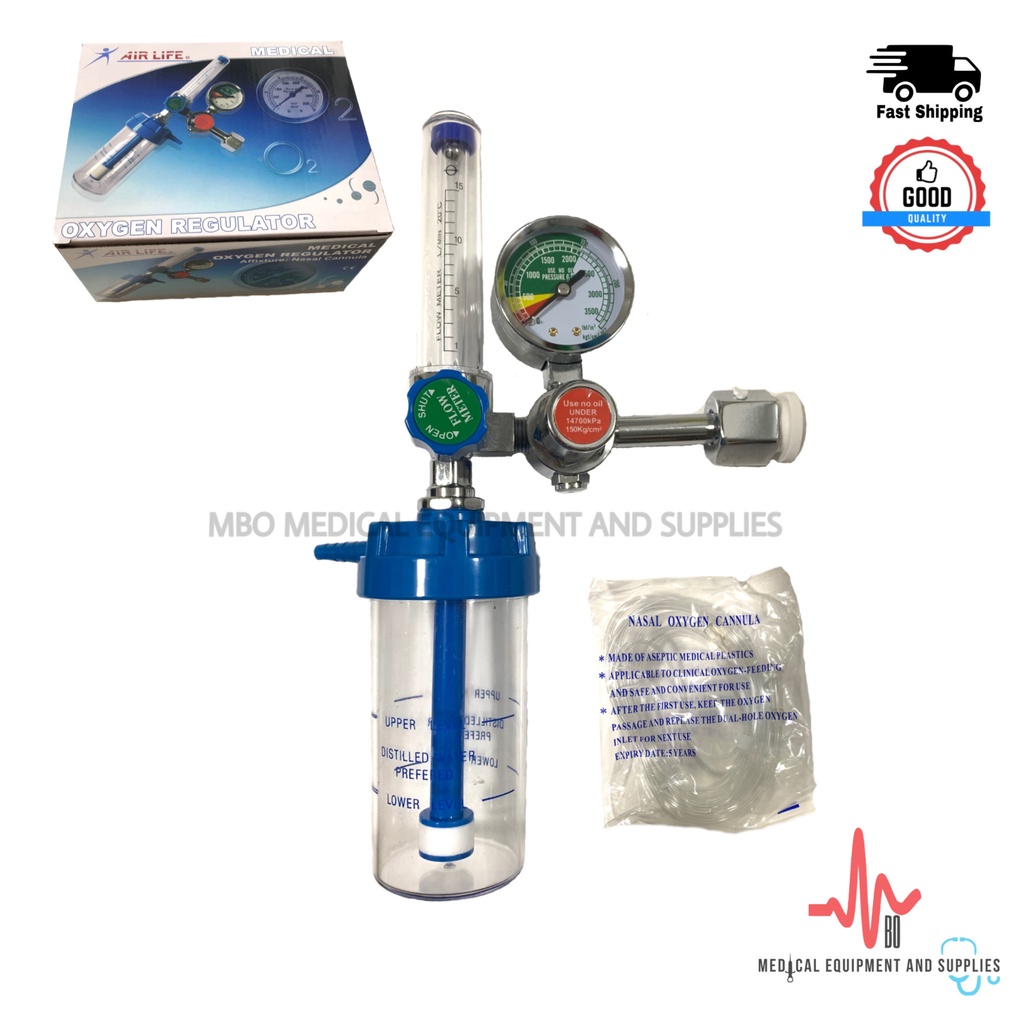 Oxygen Regulator SET (With Nasal Cannula) | Shopee Philippines