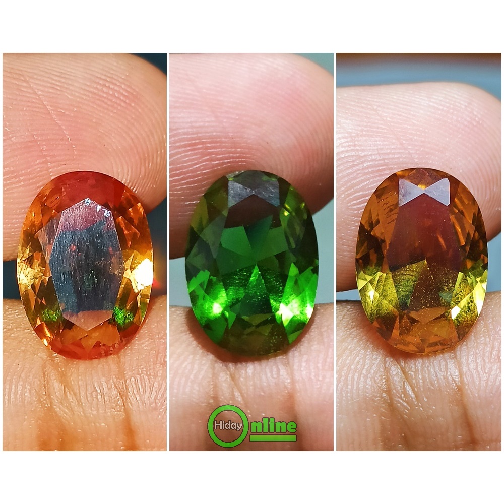 ZULTANITE CHANGE COLOR DIASPORE CLEAN HIGH QUALITY GEMS STONE | Shopee ...