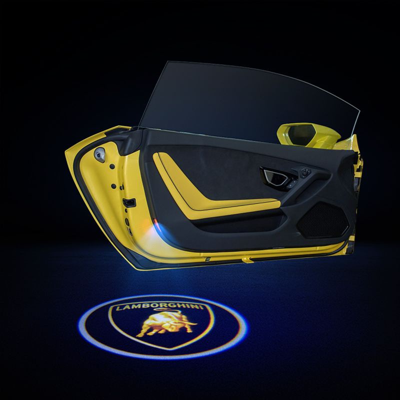 #96 Lamborghini 2Pcs Car Door Sensor Light welcome Wireless ...