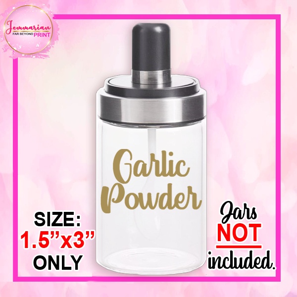 STICKER LABELS FOR CONDIMENTS -GOLD COLOR (bottles and jars NOT ...