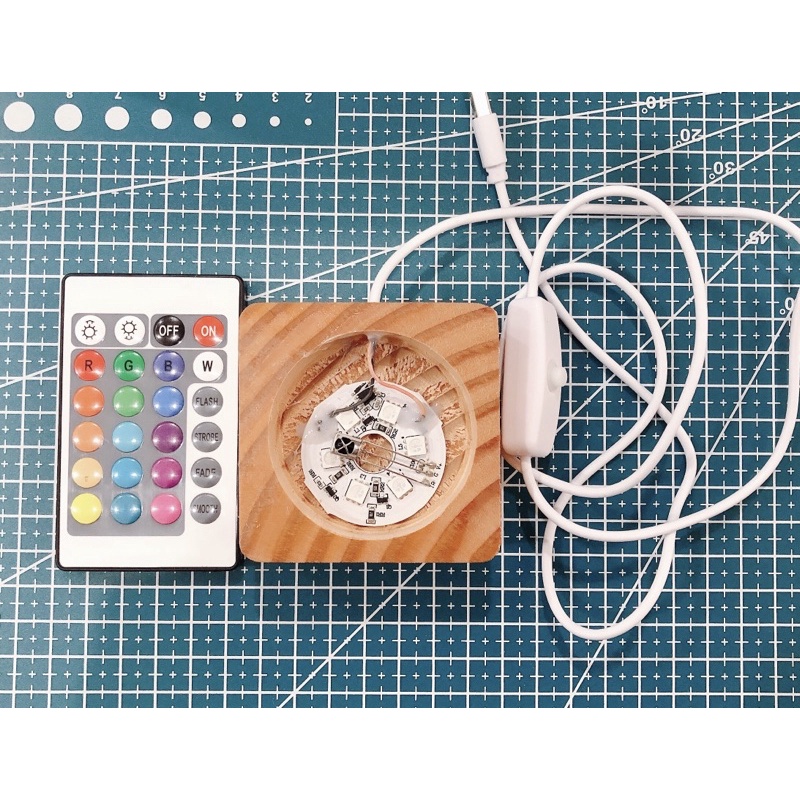 Led Light Base with Remote 12 Colors - Truong Thinh Epoxy | Shopee ...