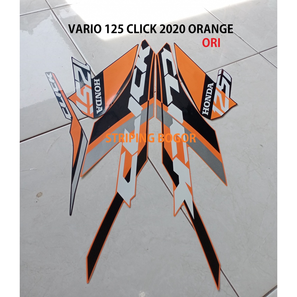 Honda Click 125 Click 2020 Thailook Orange Motorcycle Trim Striping ...