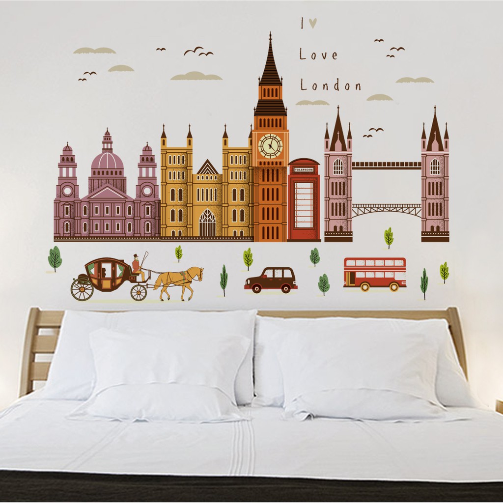 WALL STICKER I LOVE LONDON | Shopee Philippines