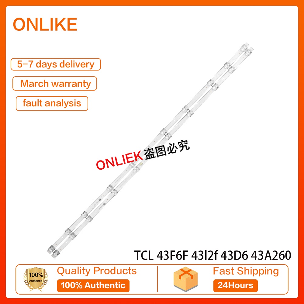 100% New original TCL 43F6F 43L2F 43D6 43A260 Toshiba 43U5850C LCD TV lamp bar | Shopee Philippines