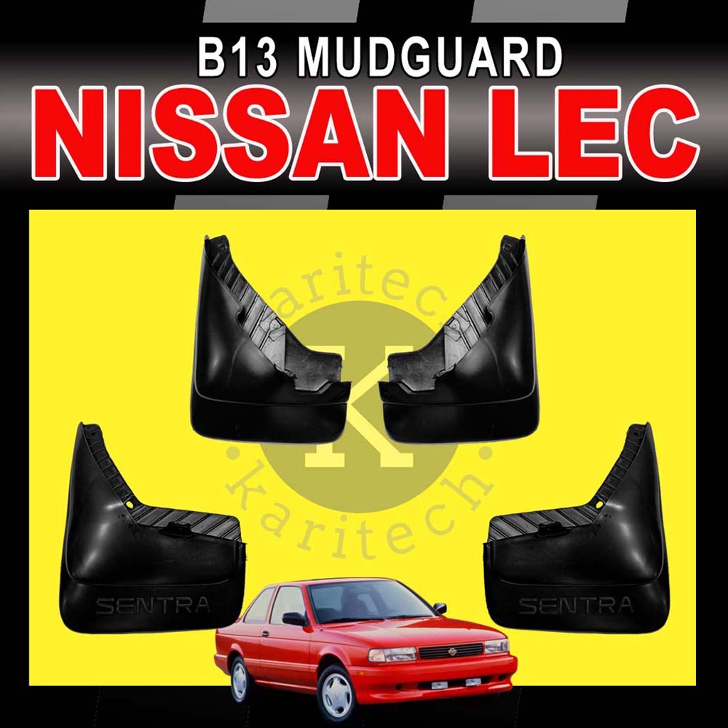 Black Mudguard Nissan LEC B13 ECCS ( Sentra 1992 1993 1994 1995 ...