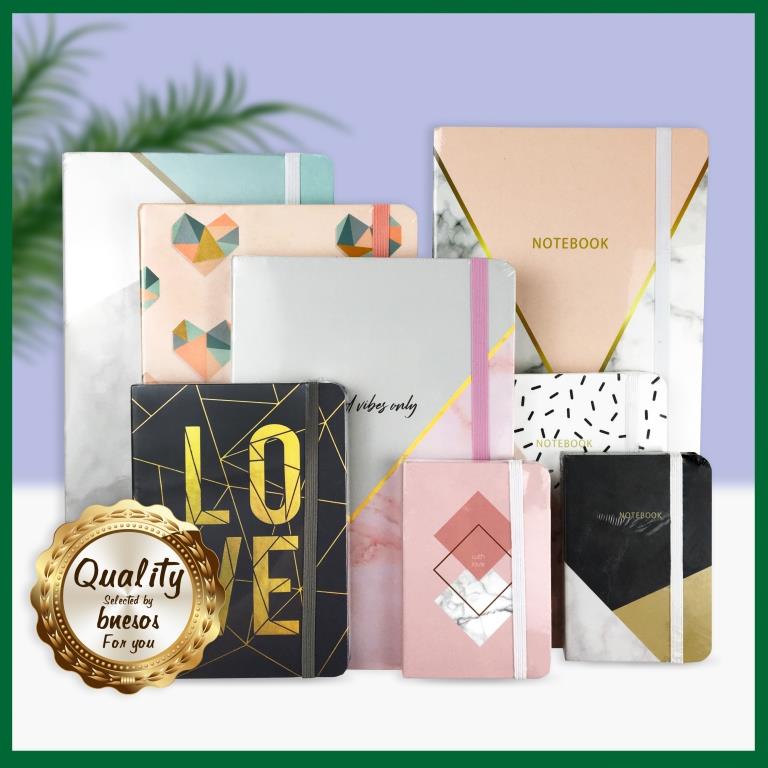 bnesos Stationary School Supplies Marble Print Notebook Lined Page A5 ...