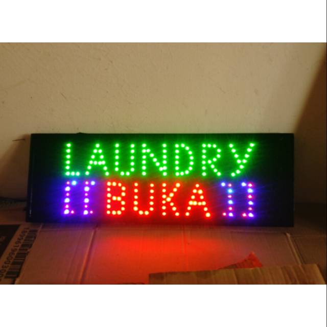 Led light writing / led laundry sign opens | Shopee Philippines