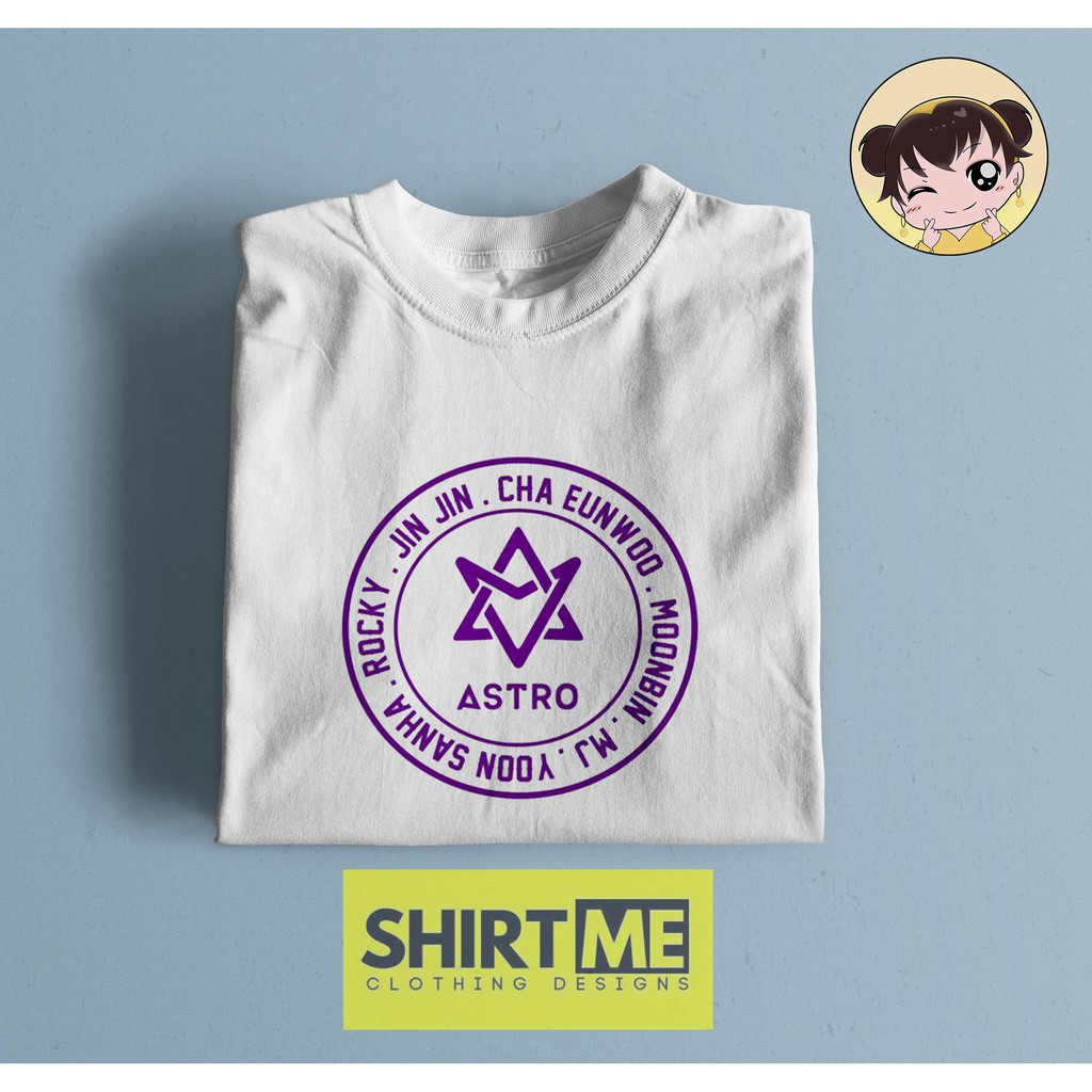ASTRO KPOP Group Logo Shirt | White Subli Tees (Cotton Spandex) UNISEX ...