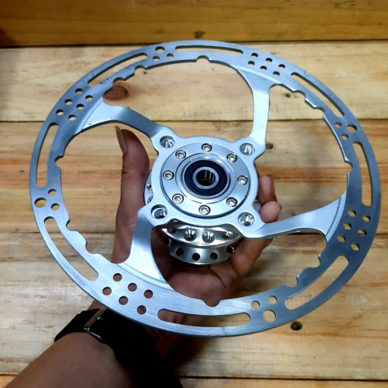 Pztech / King drag Small Front Hub and Super Ligthen Dics - Wave, Xrm ...