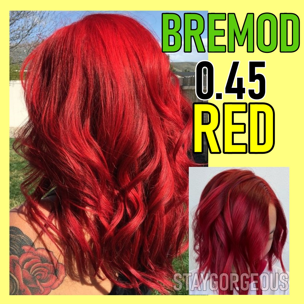 Bremod 0.45 RED - SET Hair Color WITH OXIDIZING | Shopee Philippines