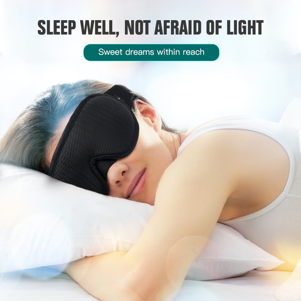 Breathable 3D Sleeping Mask Block Out Light Sleep Mask For Eyes ...