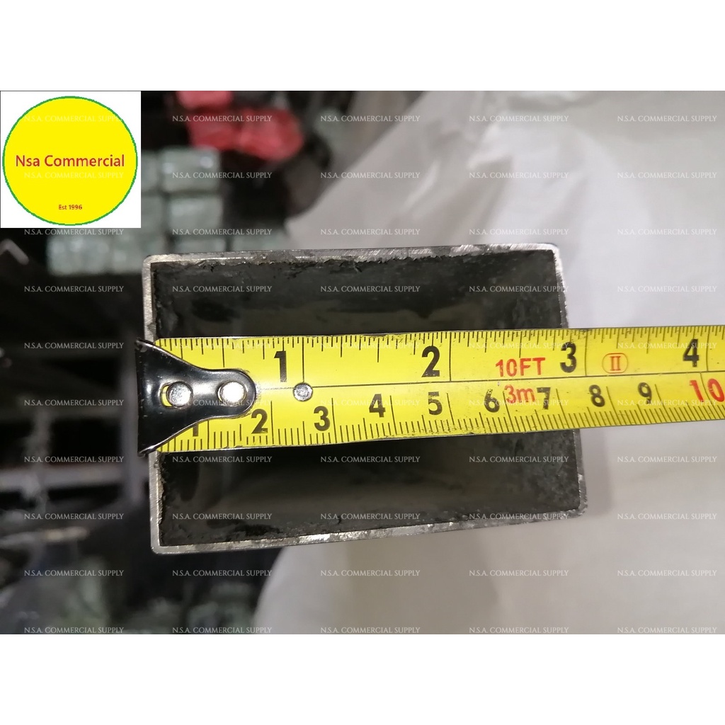 Stainless 304 / Rectangular Tube 2" x 3" x 1.5mm thickness x 1 Meter ...