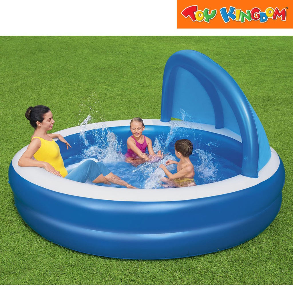 Bestway 7ft 11in x 7ft 11in x 55in Summer Days Family Swimming Pool ...