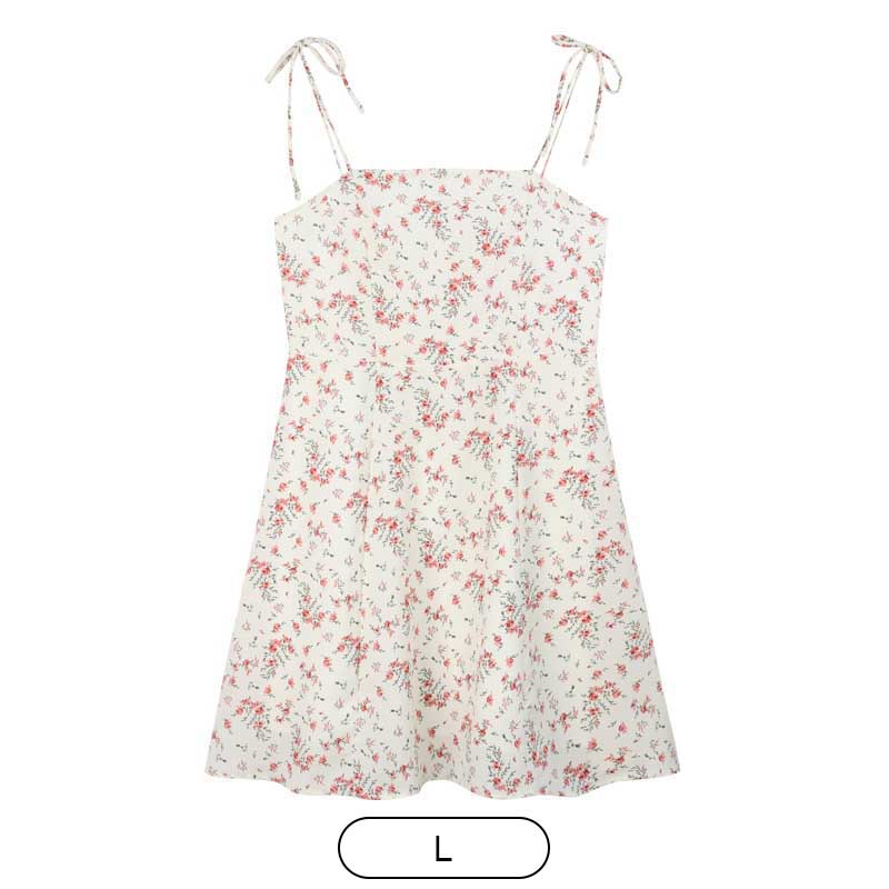 Floral Suspender Dress Women's Summer Gentle Temperament Short Skirt JE ...