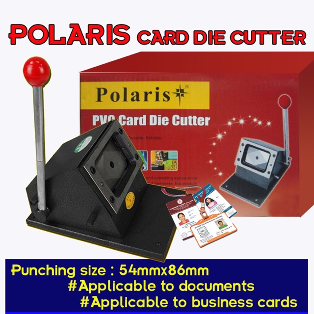 Pvc id cutter 54mmx86mm polaris brand | Shopee Philippines
