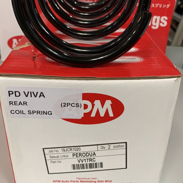 APM Perodua viva standard coil spring rear set (2pcs) | Shopee Philippines